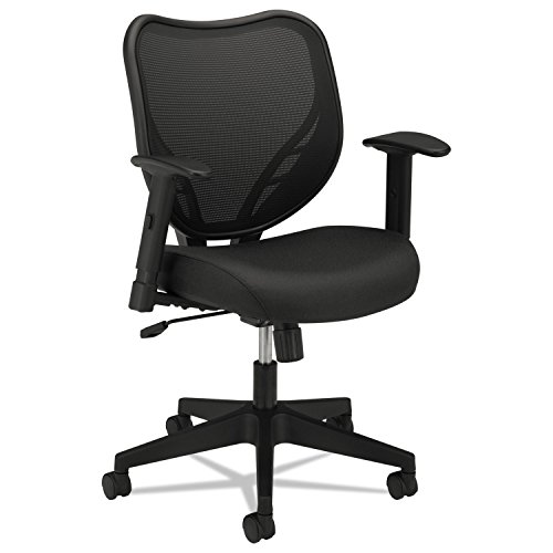 HON High Back Task Chair - Mesh Back Office Chair for Computer Desk, Black (HVL551)