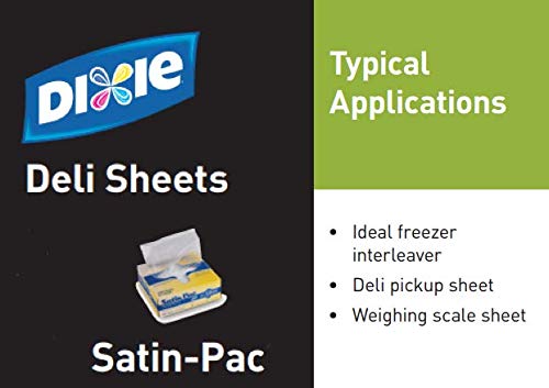 Dixie Satin-Pac, S-15, Clear, High-Density Polyethylene Film, 10.75" Length x 15" Width by GP PRO (Georgia-Pacific) (Case of 10 Pack, 1000 Sheets per Pack ), 15" W x 10.75" L