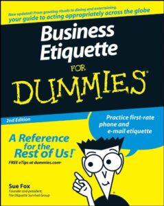 business etiquette for dummies