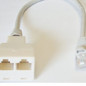 PTC Premium 12-Inch RJ45 Splitter Adapter Cable Male/Female/Female - If You are Connecting 2 Computers to one Internet Access, Please Make Sure only ONE Computer is ON at Any one time