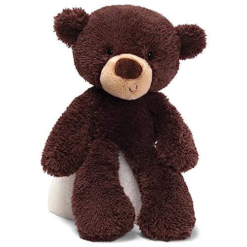 GUND Fuzzy Teddy Bear, Premium Stuffed Animal for Ages 1 and Up, Chocolate Brown, 13.5”