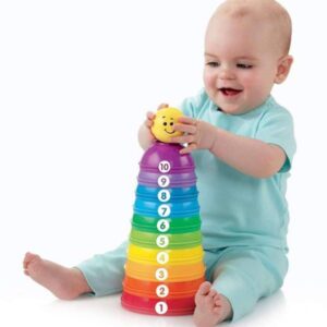 Fisher Price K7166 Stack & Roll Cups Toy