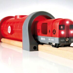 Brio - 33513 Metro Railway Set | Dynamic 20 Piece Wooden Train Set with Interactive Accessories | Perfect for Kids Ages 3 and Up | Fosters Creativity and Motor Skills