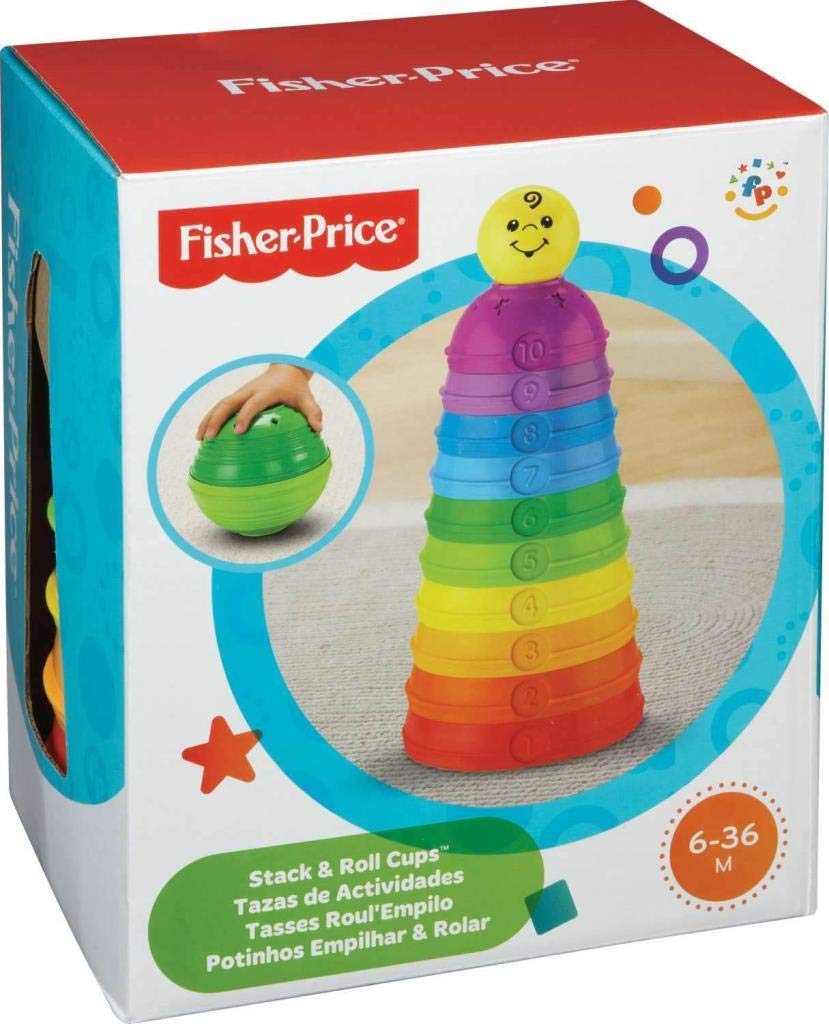 Fisher Price K7166 Stack & Roll Cups Toy