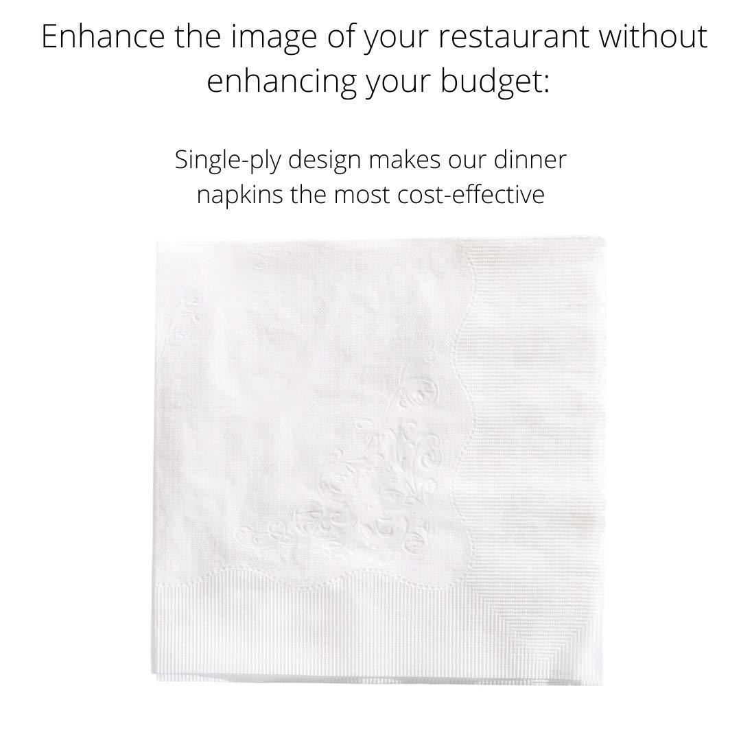 GEORGIA-PACIFIC Dixie 1/4-Fold 2-Ply Dinner Napkin (Previously Acclaim) by PRO (Georgia-Pacific), White, 36202, 500 Napkins Per Pack, 8 Packs Per Case