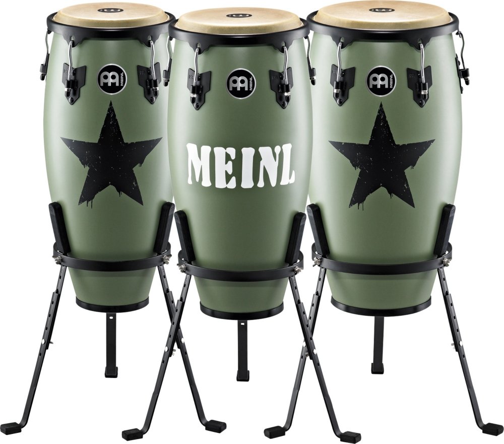 Meinl Percussion HC12VWB-M Headliner Designer Series 12-Inch Conga with Basket Stand, Vintage Wine Barrel, Matte