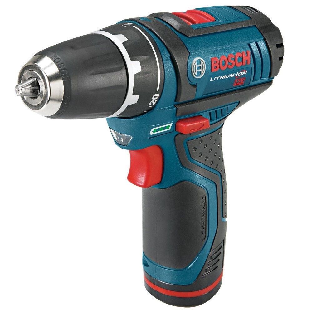 BOSCH PS31-2A 12V Max Lithium Ion 3/8in Compact 2 Speed Cordless Drill Driver Kit (Renewed)