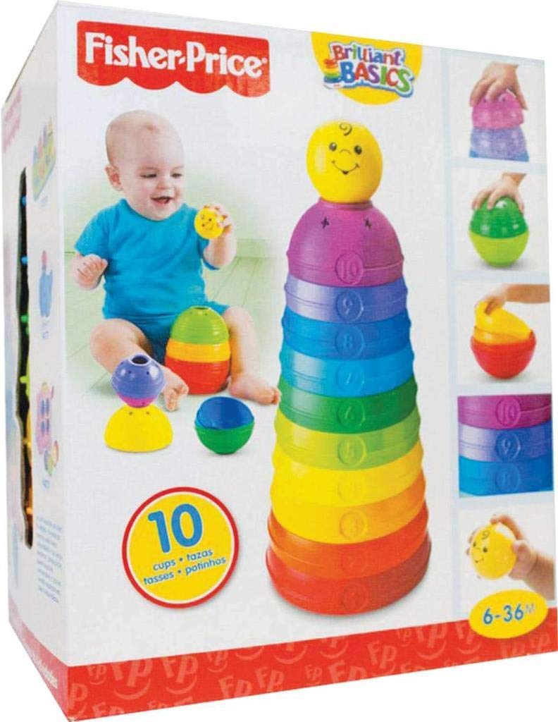 Fisher Price K7166 Stack & Roll Cups Toy