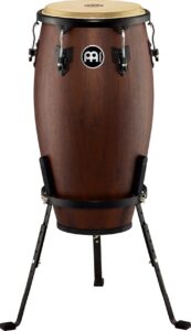 meinl percussion hc12vwb-m headliner designer series 12-inch conga with basket stand, vintage wine barrel, matte