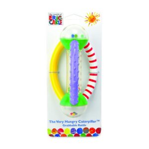 eric carle the very hungry caterpillar grabbable bar rattle, 9"