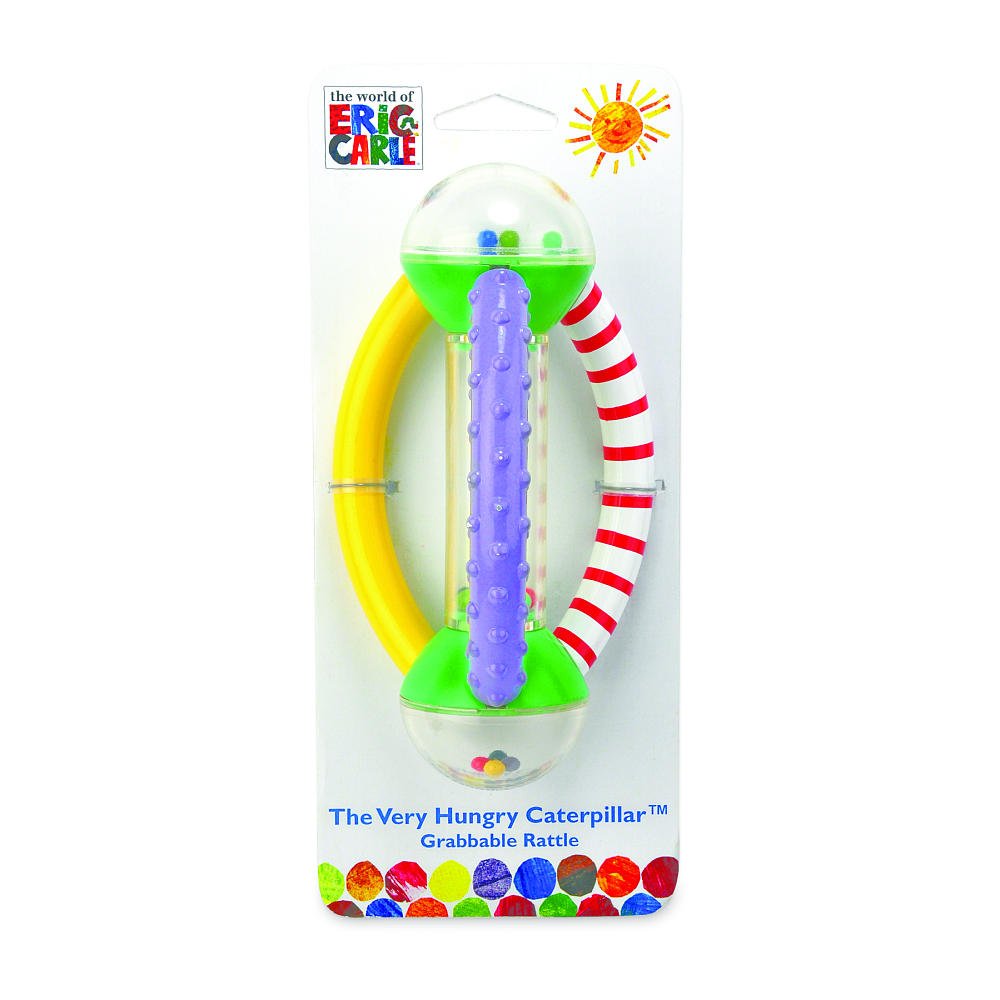 Eric Carle The Very Hungry Caterpillar Grabbable Bar Rattle, 9"