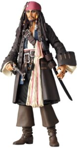 pirates of the carribean revoltech scifi super poseable action figure jack sparrow by kaiyodo jap.