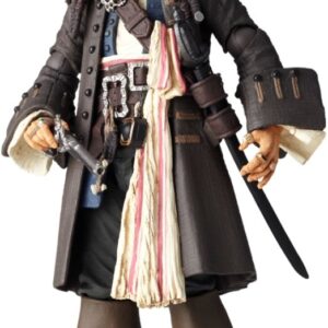 Pirates of the Carribean Revoltech SciFi Super Poseable Action Figure Jack Sparrow by Kaiyodo Jap.