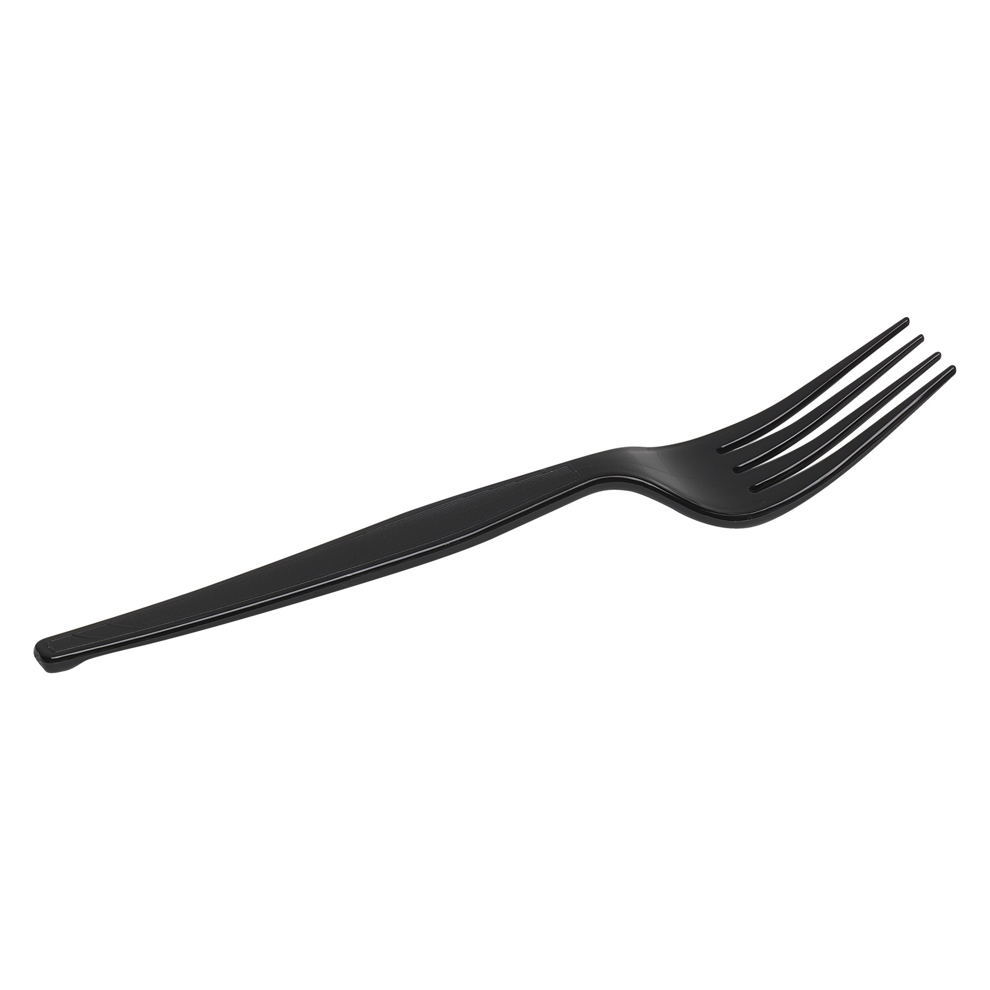 Dixie Individually Wrapped7.13" Heavy-Weight Polystyrene Plastic Fork by GP PRO (Georgia-Pacific), Black, FH53C7, (Case of 1,000)