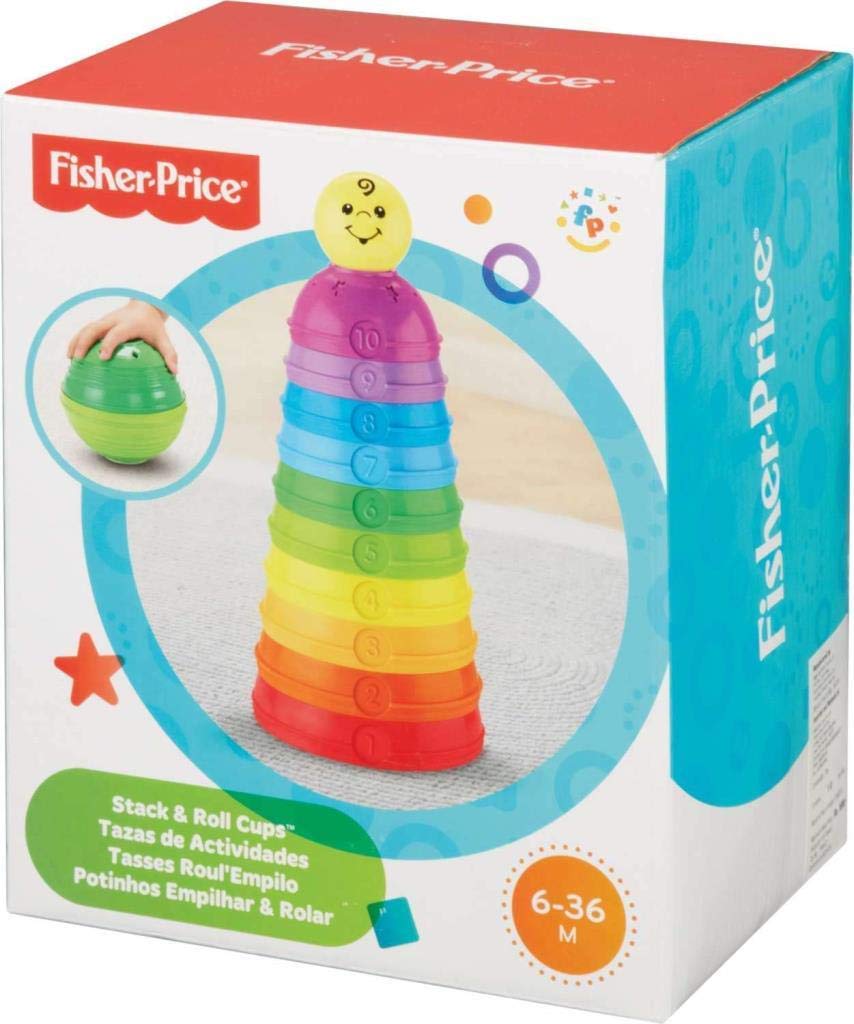 Fisher Price K7166 Stack & Roll Cups Toy