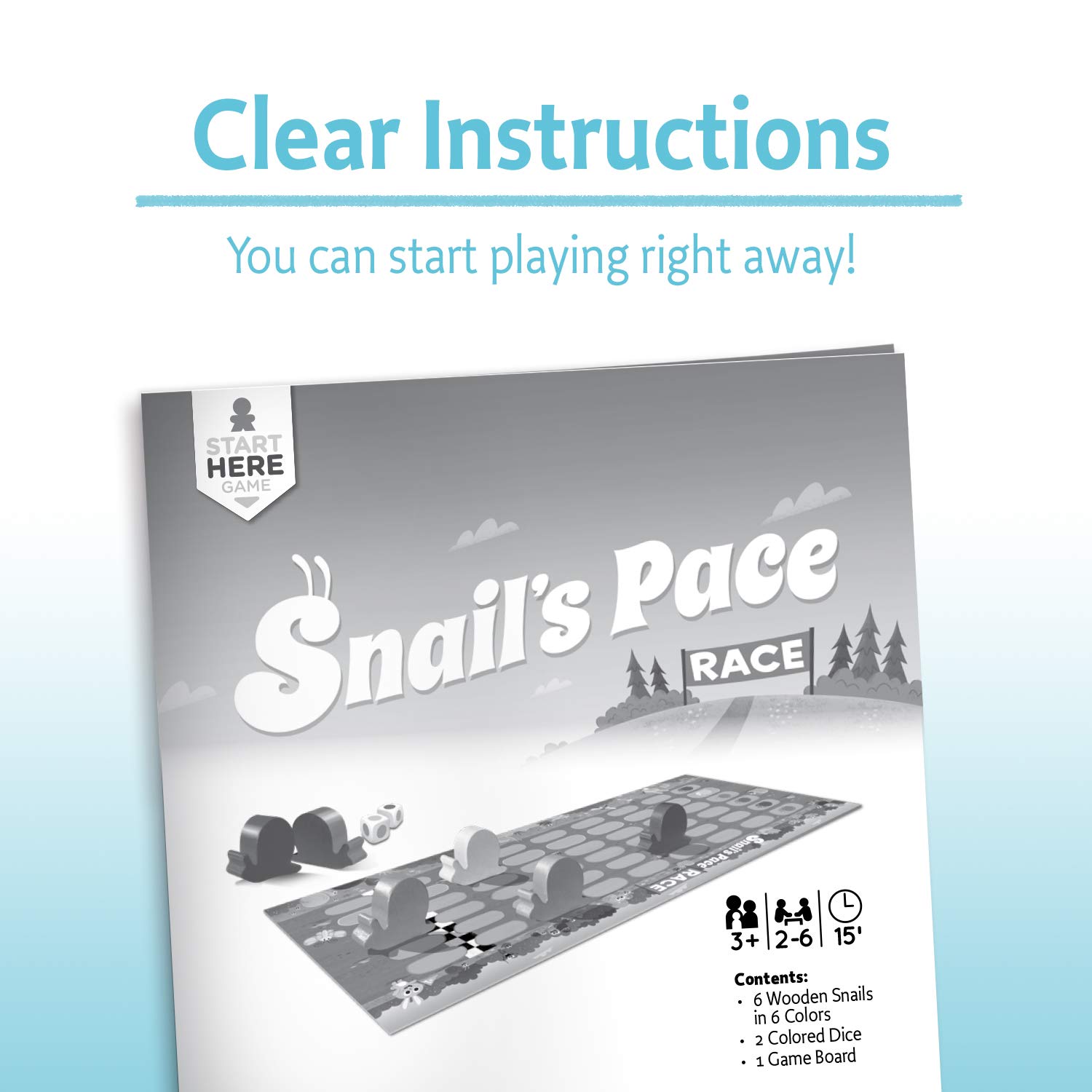 Ravensburger Snail's Pace Race Game for Age 3 & Up - Quick Children's Racing Game Where Everyone Wins!