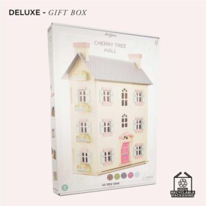 Le Toy Van - Gorgeous Cherry Tree Hall Large 4 Storey Wooden Doll House Play Set For Girls or Boys | Great As A Gift | Suitable for Ages 3+