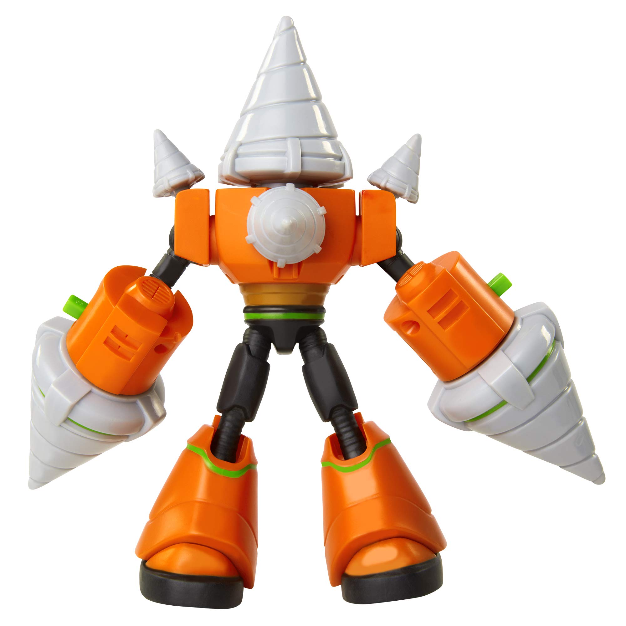 Jakks Pacific Fully Charged – Deluxe Drill Man Articulated Action Figure with Spinning Drills and Drill Man Buster Accessory (to swap onto the Mega Man figure)! Based on the new show!