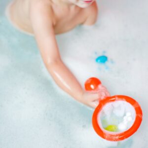 Boon WATER BUGS Toddler Sensory Bath Tub Toy Set for Kids Aged 10 Months and Up, Orange