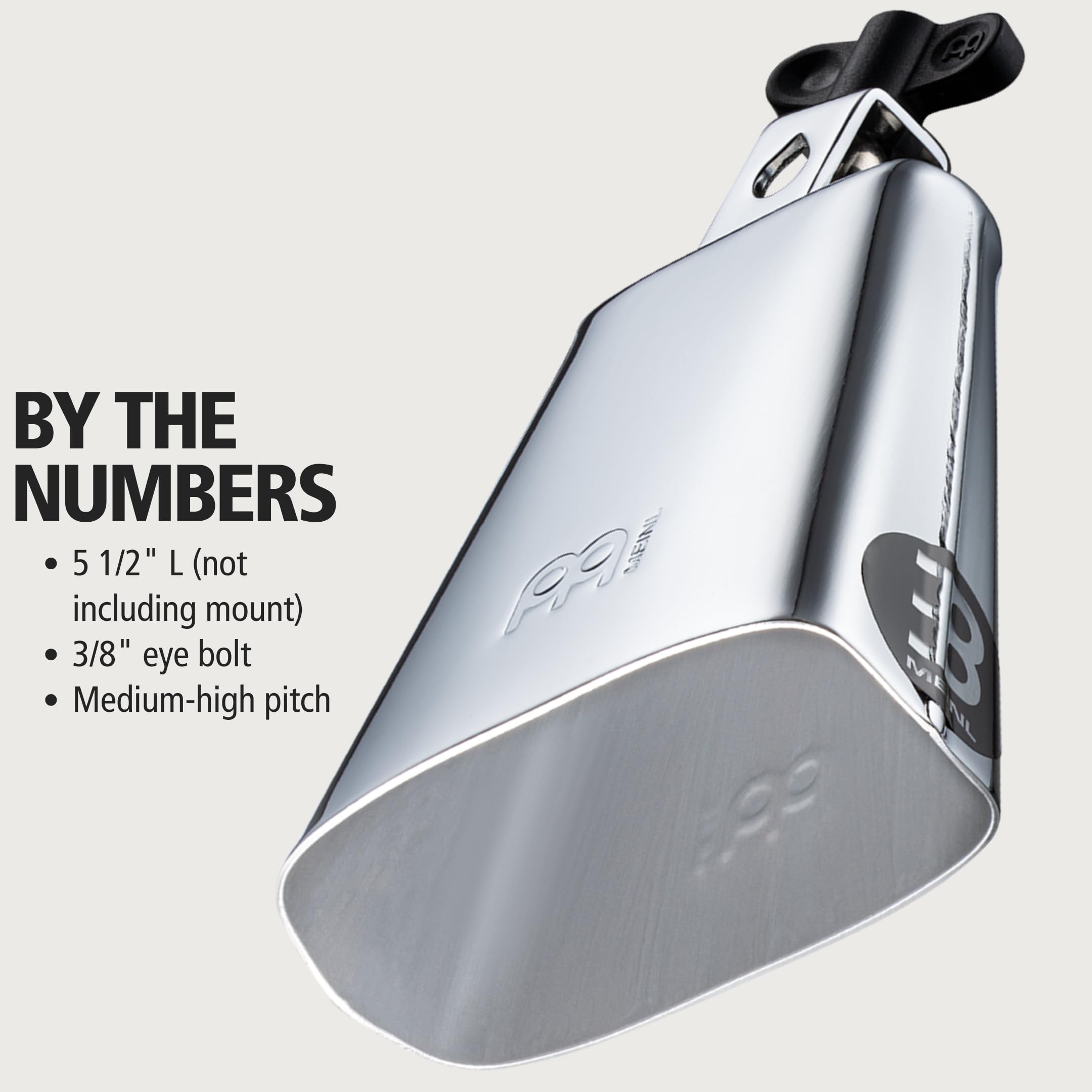 Meinl Percussion STB55 5 1/2-Inch Chrome Finish Steel Cowbell