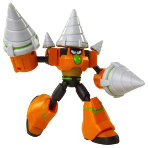 Jakks Pacific Fully Charged – Deluxe Drill Man Articulated Action Figure with Spinning Drills and Drill Man Buster Accessory (to swap onto the Mega Man figure)! Based on the new show!