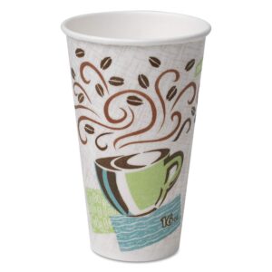 georgia-pacific dixie perfectouch 5356cd coffee dreams insulated paper hot cup, 16oz capacity (case of 20 sleeves, 50 per sleeve)