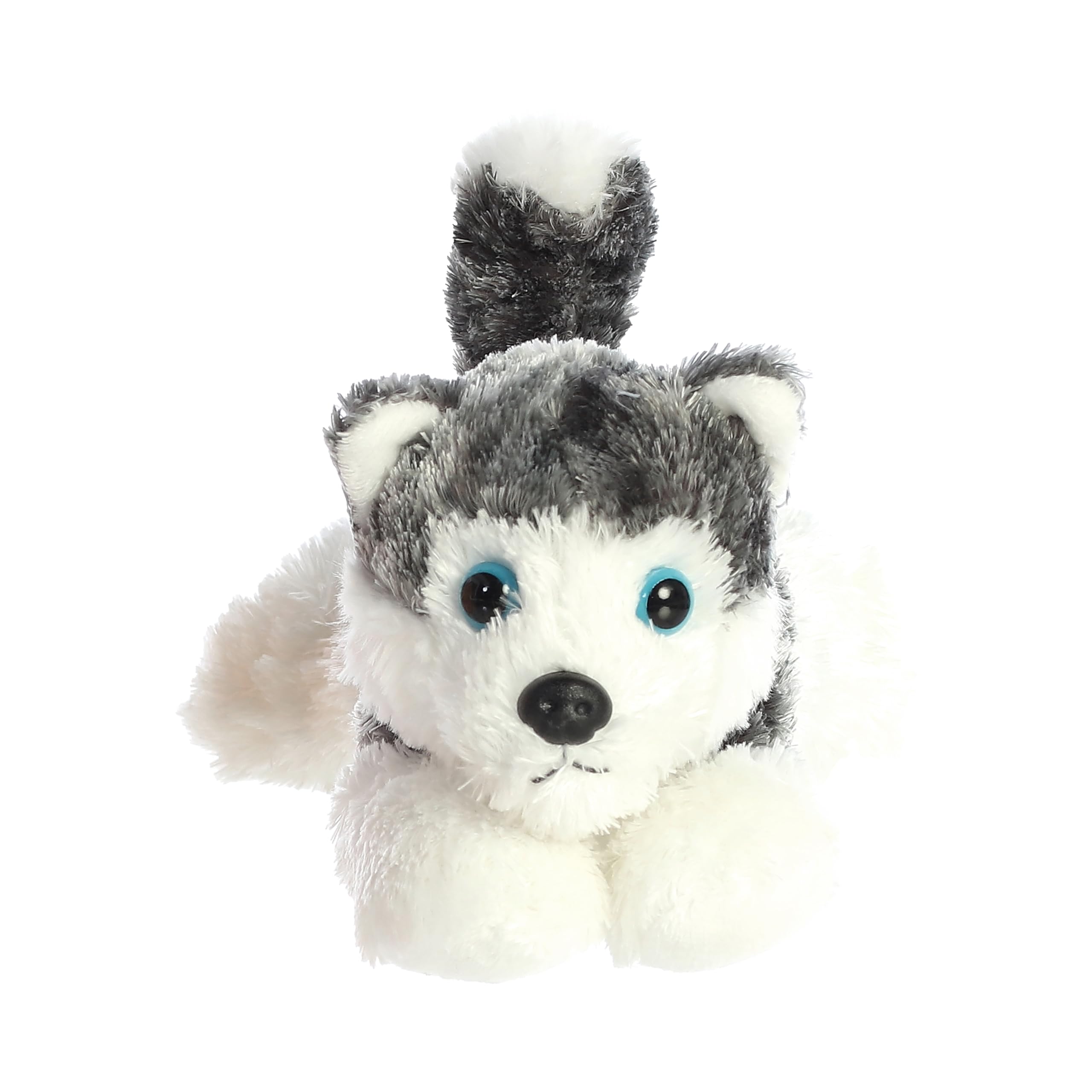 Aurora® Adorable Mini Flopsie™ Mush™ Stuffed Animal - Playful Ease - Timeless Companions - Gray 8 Inches