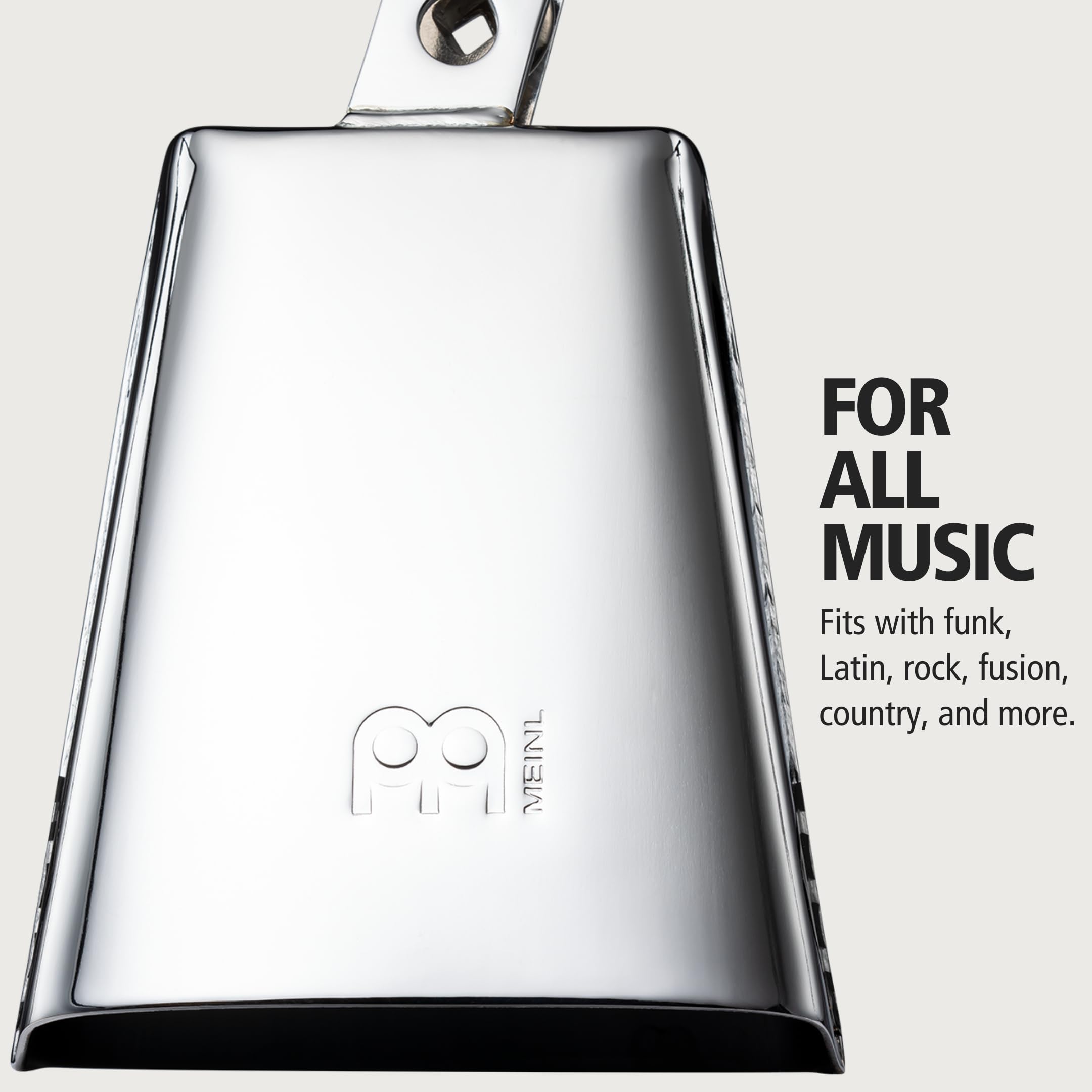 Meinl Percussion STB55 5 1/2-Inch Chrome Finish Steel Cowbell