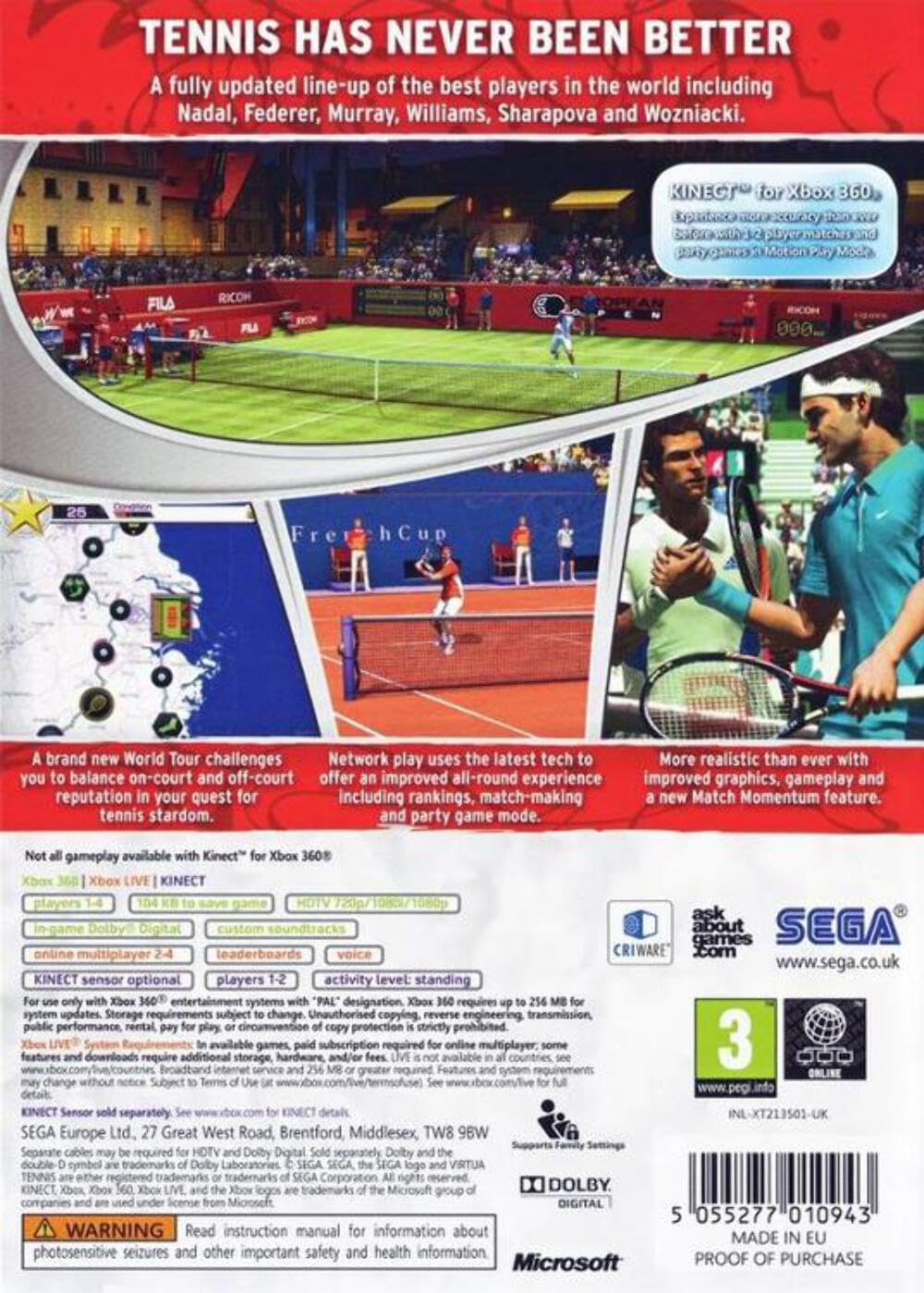 Virtua Tennis 4 - Xbox 360