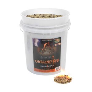 (5 gallons) insta-fire granulated fire starter, all natural, eco-friendly, lights up to 625 total fires in any weather, awarded 2017 fire starter of the year