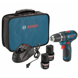 bosch ps31-2a 12v max lithium ion 3/8in compact 2 speed cordless drill driver kit (renewed)