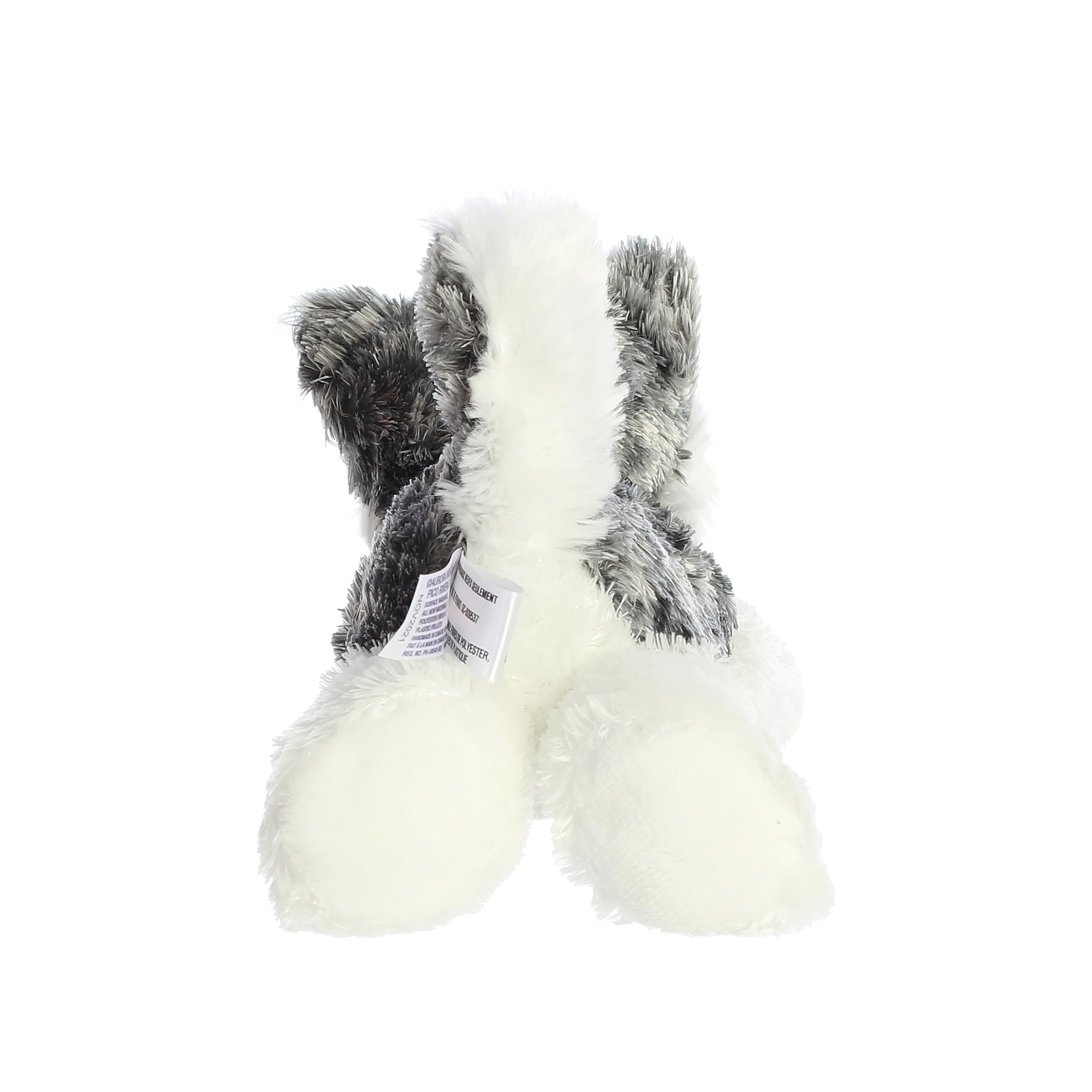 Aurora® Adorable Mini Flopsie™ Mush™ Stuffed Animal - Playful Ease - Timeless Companions - Gray 8 Inches