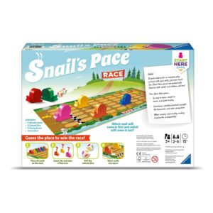 Ravensburger Snail's Pace Race Game for Age 3 & Up - Quick Children's Racing Game Where Everyone Wins!