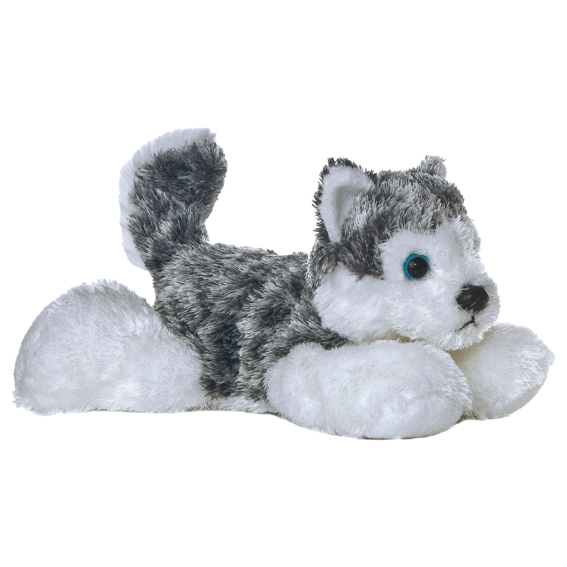 Aurora® Adorable Mini Flopsie™ Mush™ Stuffed Animal - Playful Ease - Timeless Companions - Gray 8 Inches