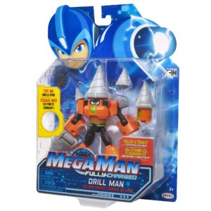 Jakks Pacific Fully Charged – Deluxe Drill Man Articulated Action Figure with Spinning Drills and Drill Man Buster Accessory (to swap onto the Mega Man figure)! Based on the new show!