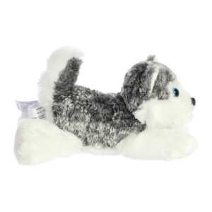 Aurora® Adorable Mini Flopsie™ Mush™ Stuffed Animal - Playful Ease - Timeless Companions - Gray 8 Inches