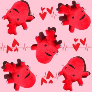 I Heart Guts Heart Plush - I Got The Beat! - 10" Stuffed Heart Plushie for Open Heart Surgery Gifts - Educational Cardiologist Gifts for Med Students, Science Teachers & Cardiac Nurses