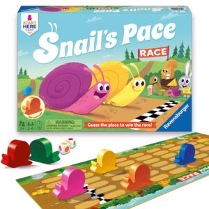 ravensburger snail's pace race game for age 3 & up - quick children's racing game where everyone wins!