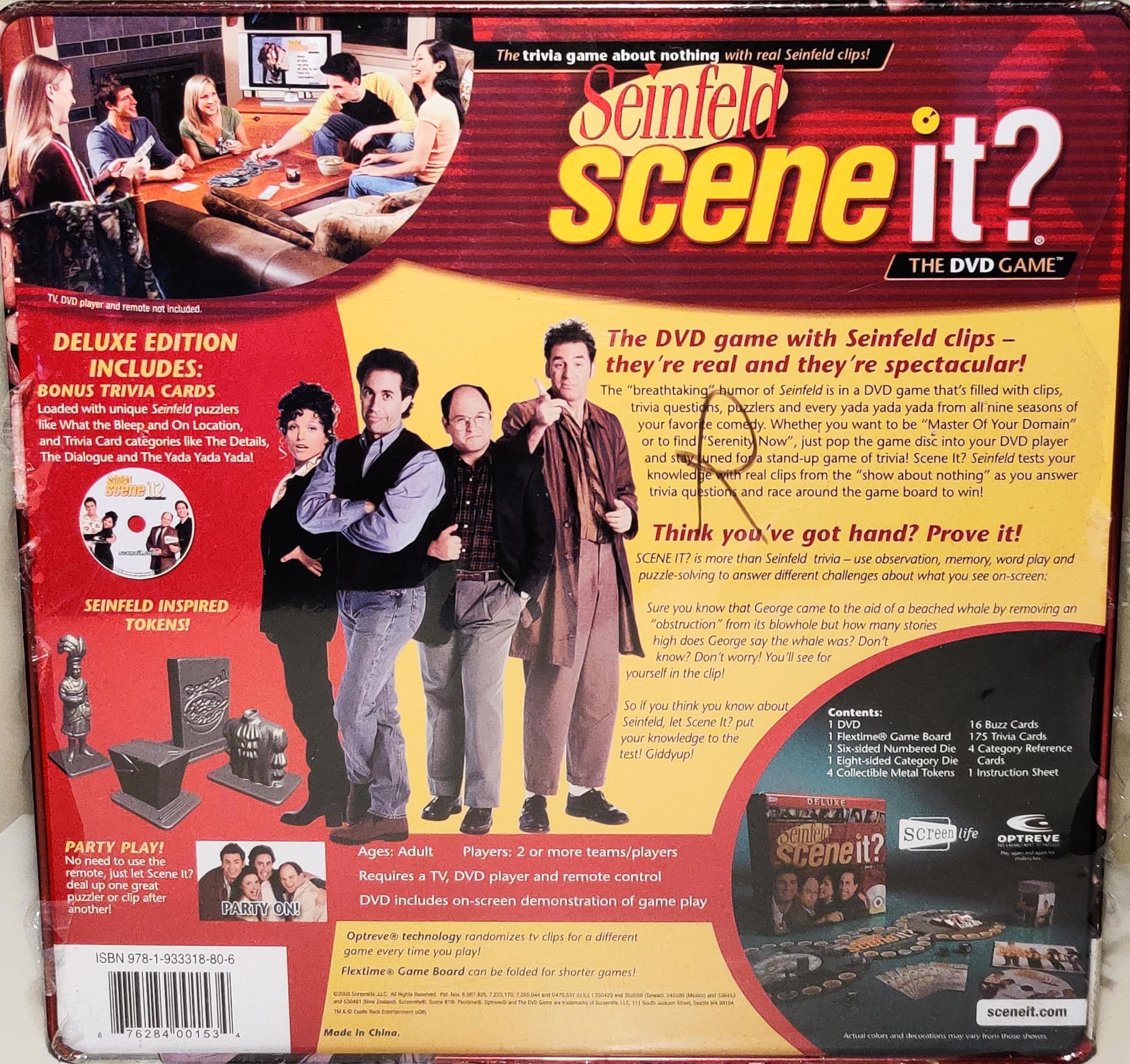 Seinfeld Scene It? Dvd Game in Collectible Tin