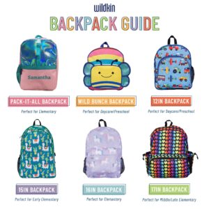 Wildkin 12-Inch Kids Backpack for Boys & Girls, Perfect for Daycare and Preschool, Toddler Bags Features Padded Back & Adjustable Strap, Ideal for School & Travel Backpacks (Horses in Pink)