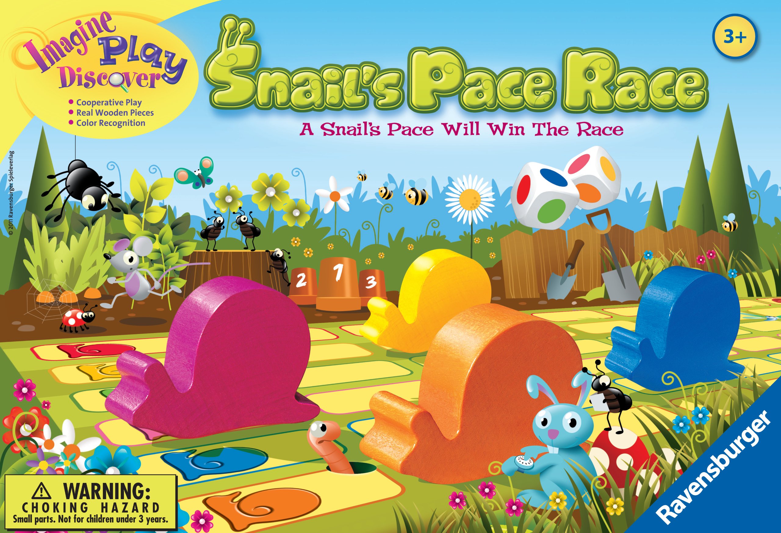 Ravensburger Snail's Pace Race Game for Age 3 & Up - Quick Children's Racing Game Where Everyone Wins!