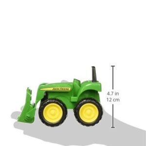 John Deere Vehicle Set - Includes Dump Truck Toy and Tractor Toy with Loader - Kids Outdoor Toys - Kids Construction Toys and Sandbox Toys - 6 Inches - 2 Count - Ages 18 Months and Up