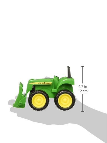 John Deere Vehicle Set - Includes Dump Truck Toy and Tractor Toy with Loader - Kids Outdoor Toys - Kids Construction Toys and Sandbox Toys - 6 Inches - 2 Count - Ages 18 Months and Up