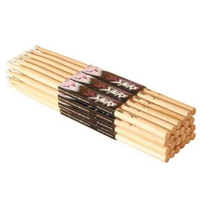 on-stage hickory 5b wood tip drumsticks, 12 pairs