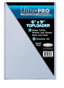 ultra pro 6" x 9" toploader 25ct