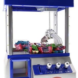 Mini Claw Machine For Kids – The Toy Grabber is Ideal for Children and Parties, Fill with Small Toys and Candy – Feature LED Lights, Loud Sound Effects and Coins