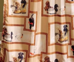 bacova bass pro shops retriever school bathroom accessories - shower curtain