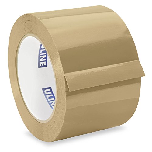 Uline Industrial Tape - 2 Mil, 3" x 110 yds, Tan (1 roll)