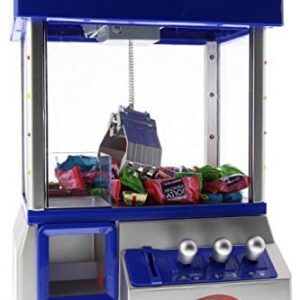 Mini Claw Machine For Kids – The Toy Grabber is Ideal for Children and Parties, Fill with Small Toys and Candy – Feature LED Lights, Loud Sound Effects and Coins