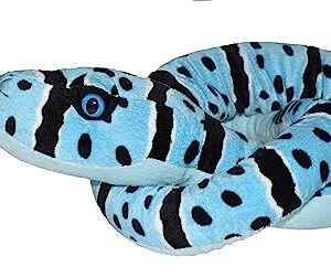 Wild Republic Snake Plush, Stuffed Animal, Plush Toy, Gifts for Kids, Blue Rock Rattlesnake, 54 inches